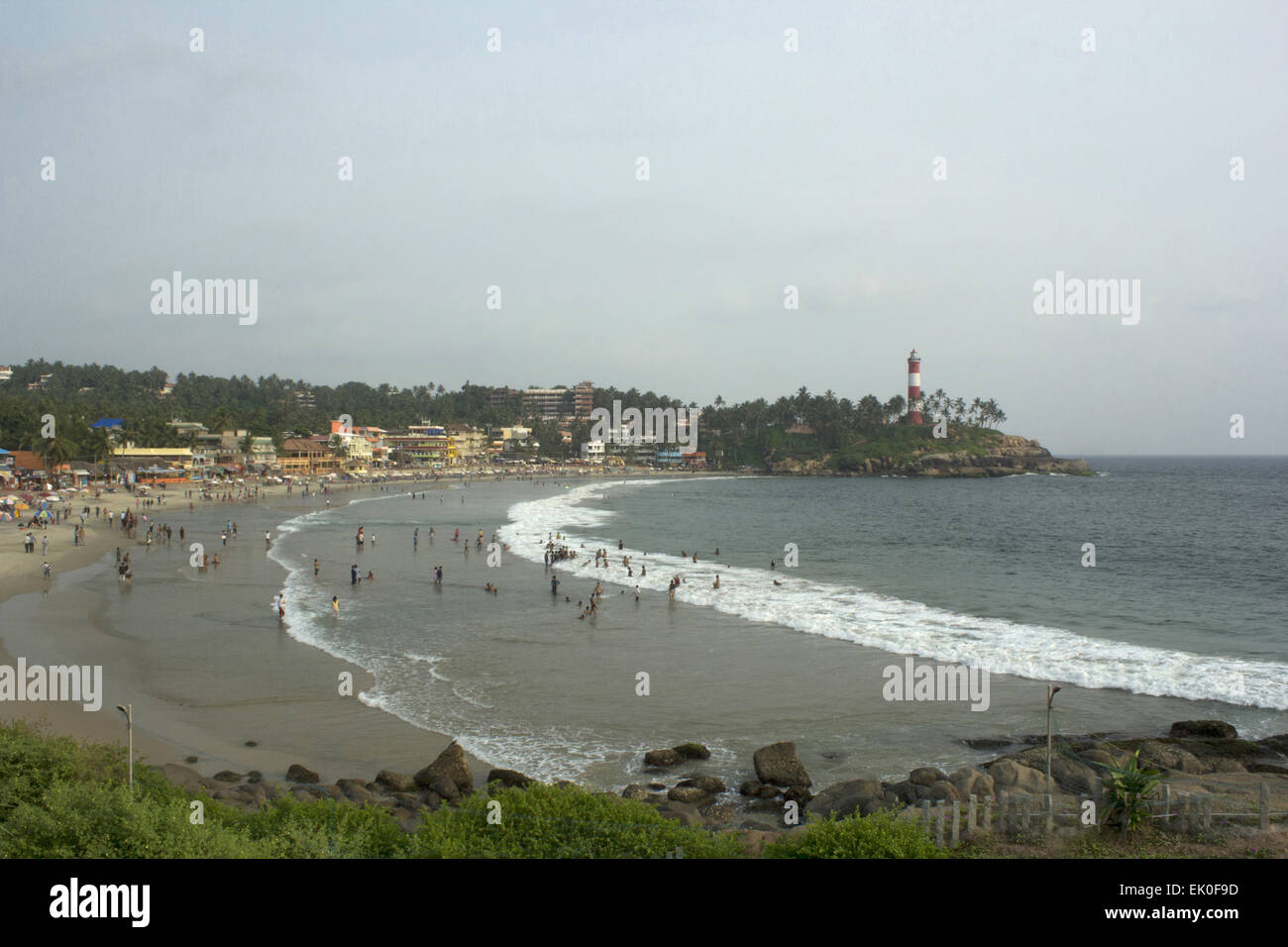 Trivandrum Kollam beach, Kerala. India Stock Photo - Alamy