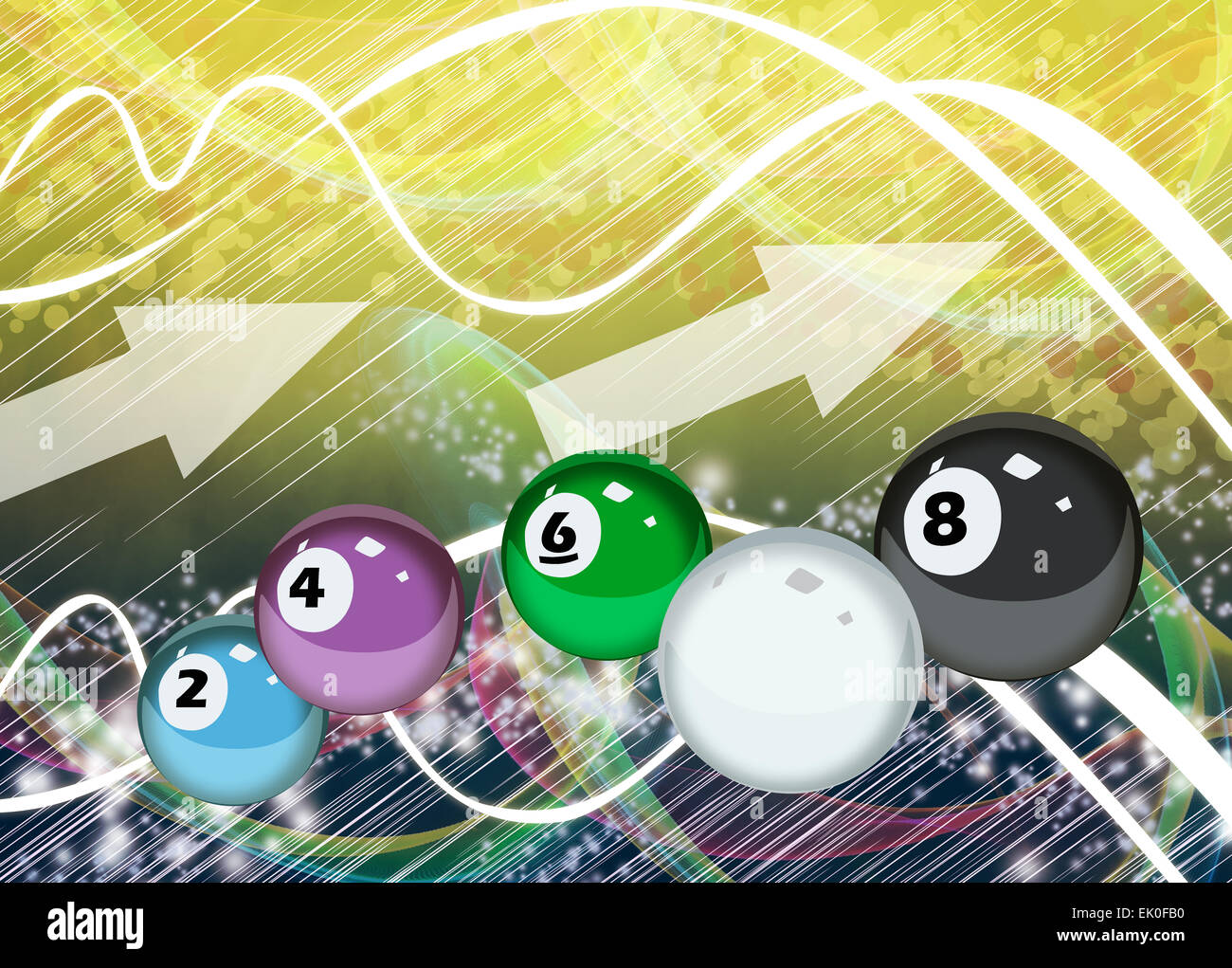 Abstract billiard invitation advert background with empty space Stock ...