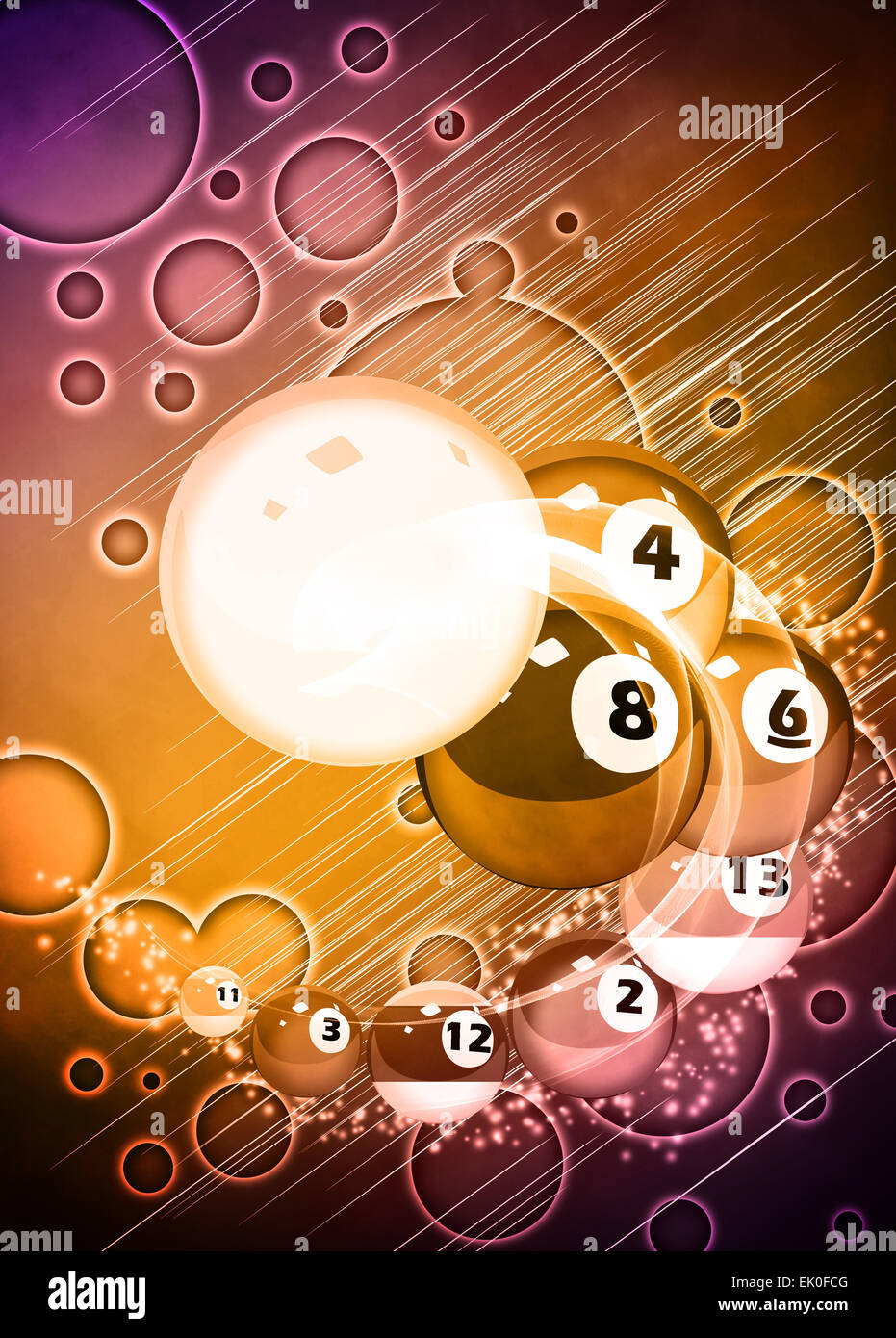 Abstract billiard invitation advert background with empty space Stock ...