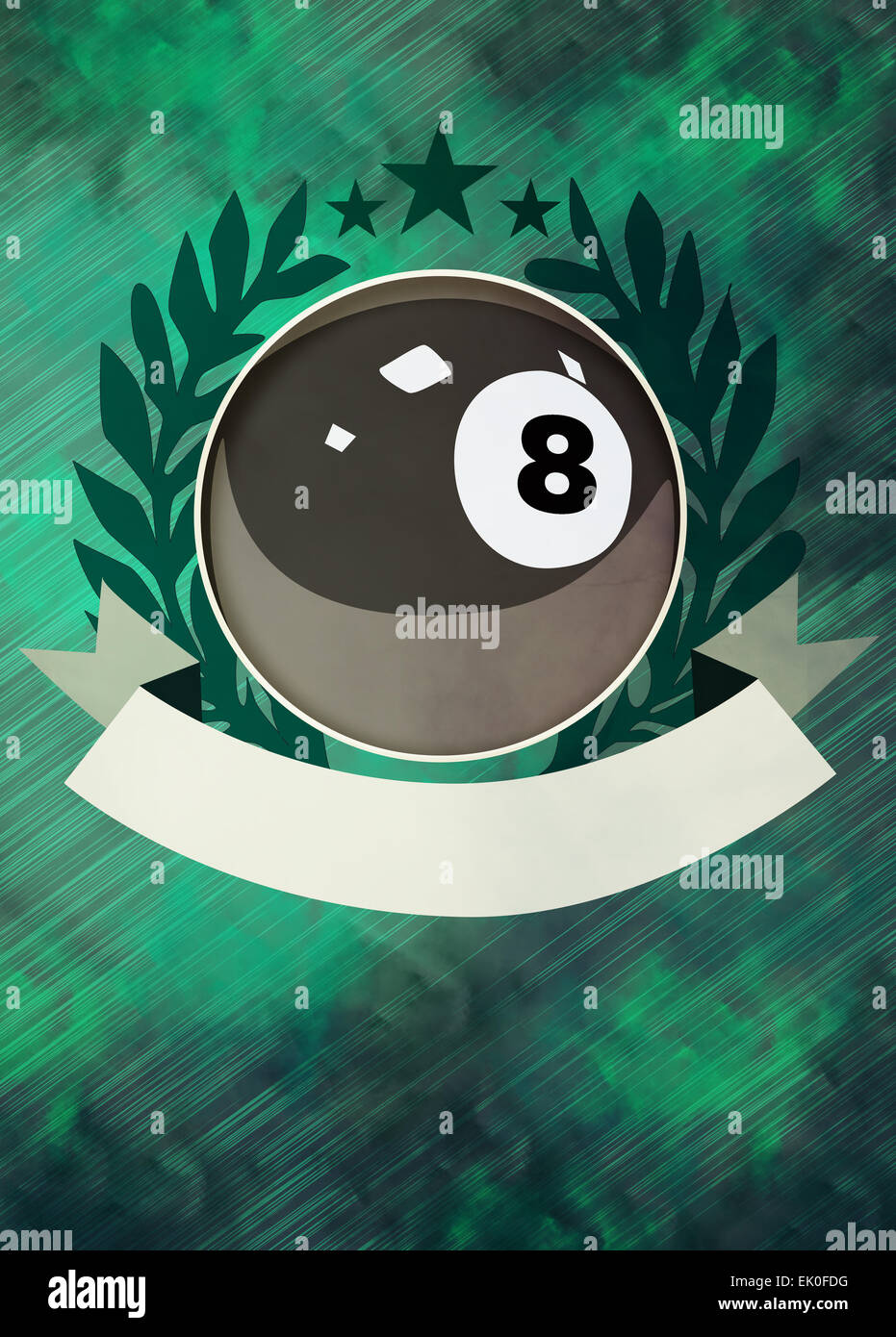 Abstract billiard invitation advert background with empty space Stock ...