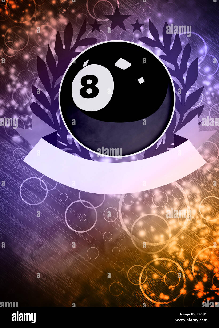 Abstract billiard invitation advert background with empty space Stock ...