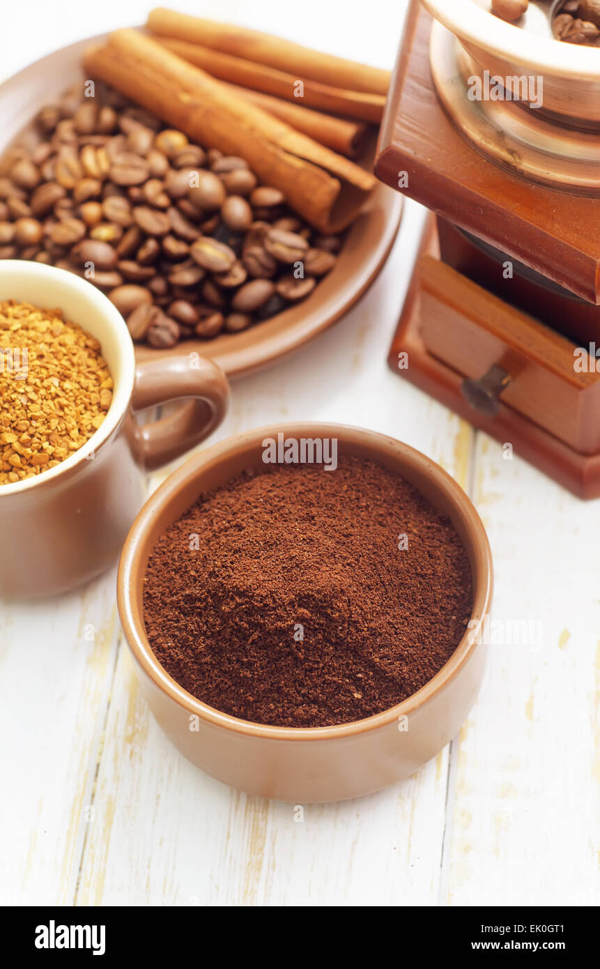 different kind of coffee Stock Photo - Alamy