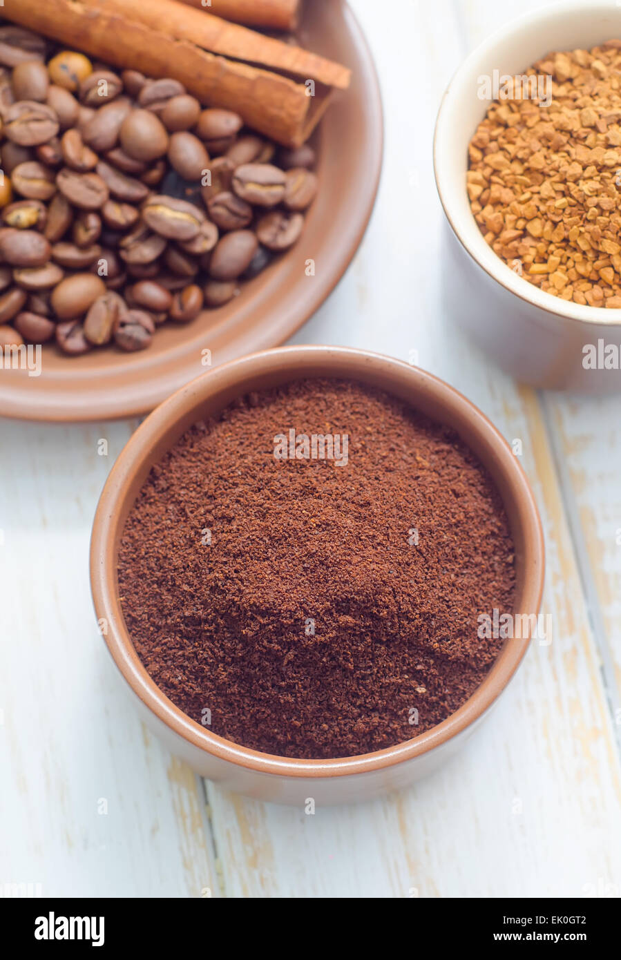 different kind of coffee Stock Photo - Alamy