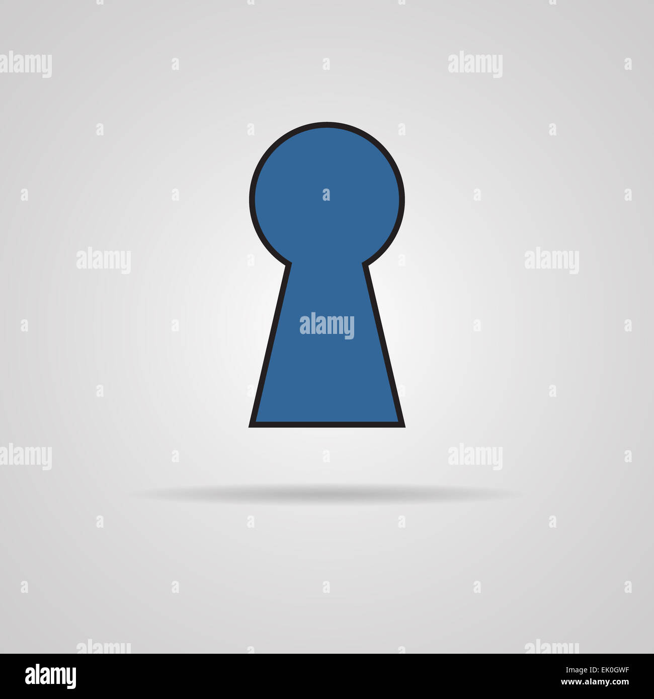 Keyhole icon shadow hi-res stock photography and images - Alamy