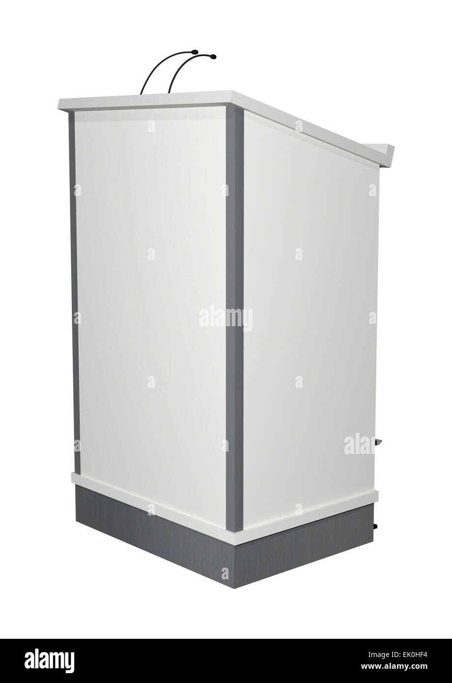 3D digital render of a lectern isolated on white background Stock Photo ...