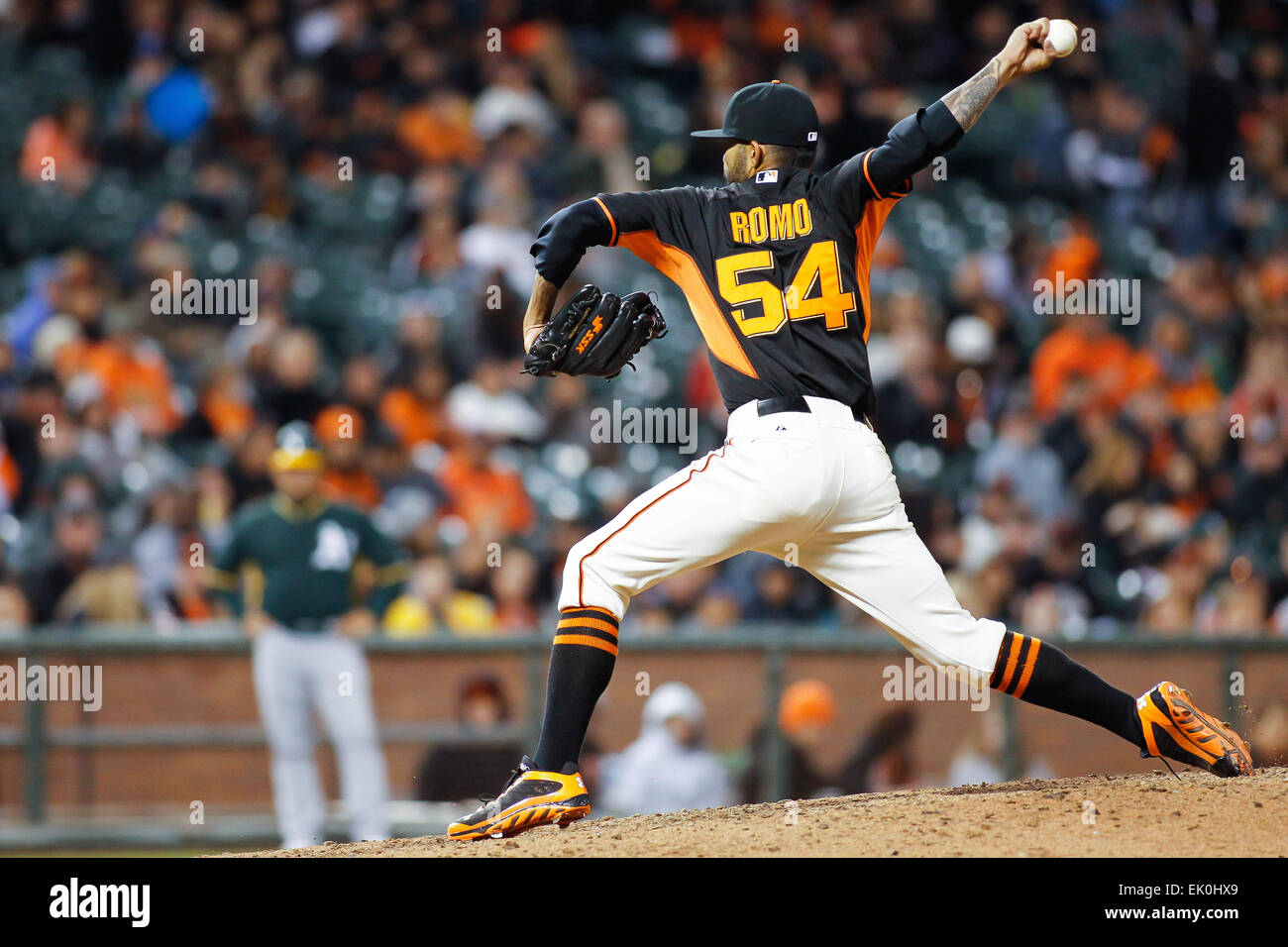 San Francisco, CA. 3rd Apr, 2015. San Francisco Giants Pitcher Sergio ...