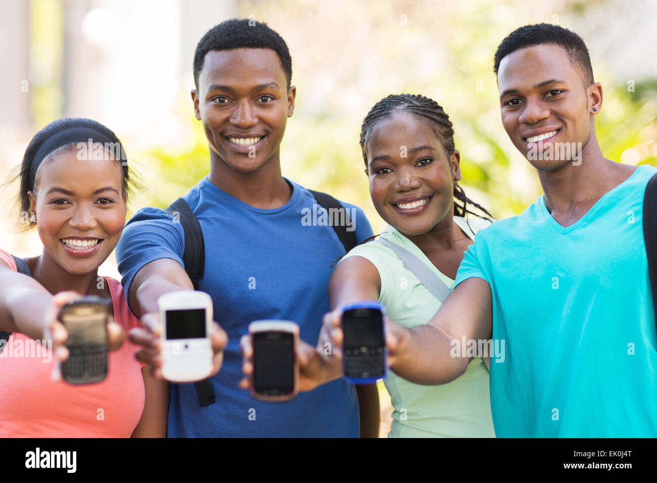 group African college students showing smart phones Stock Photo - Alamy group African college students showing smart phones Stock Photo - Alamy