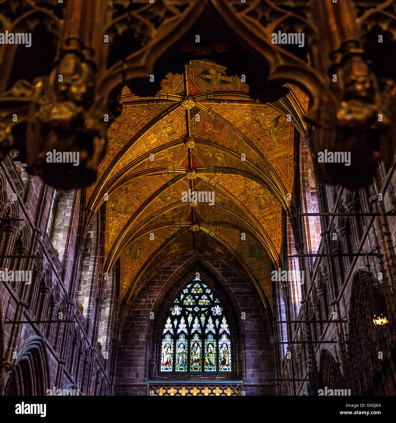 Chester cathedral window hi-res stock photography and images - Alamy