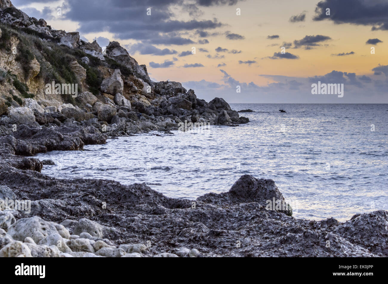 Ghajn tuffieha bay sunset hi-res stock photography and images - Alamy