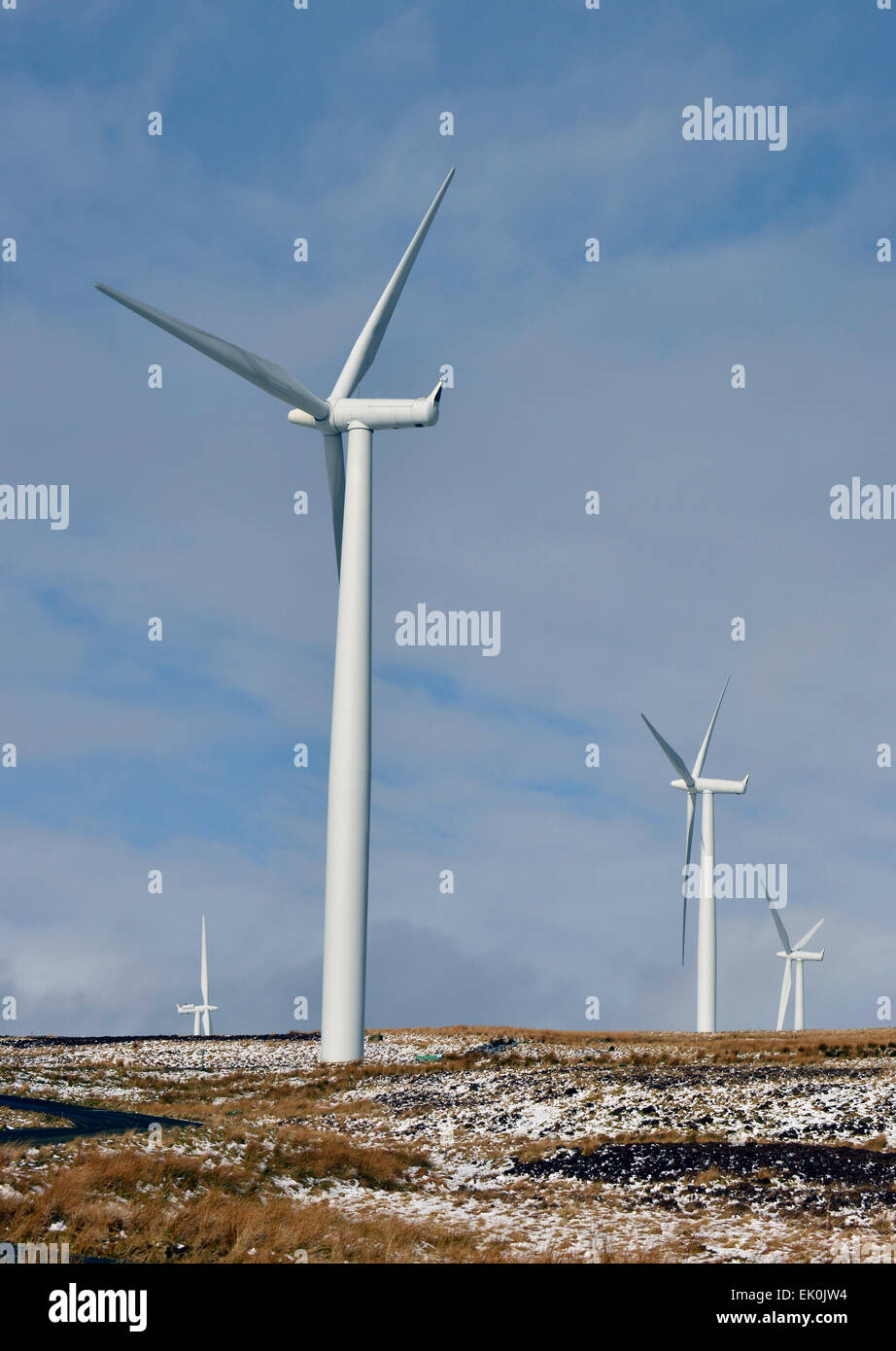 SSE's 16-turbine Drumderg wind farm, near Alyth Stock Photo - Alamy