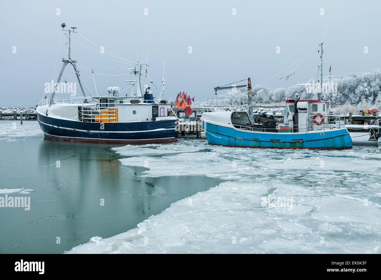 Fishing boats in the port of Timmendorf (Germany Stock Photo - Alamy