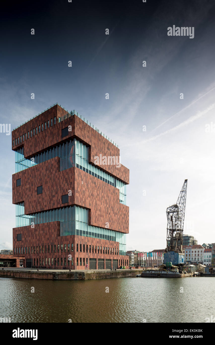 Belgium, Antwerp, MAS designed by Neutelings - Riedijk architecten ...