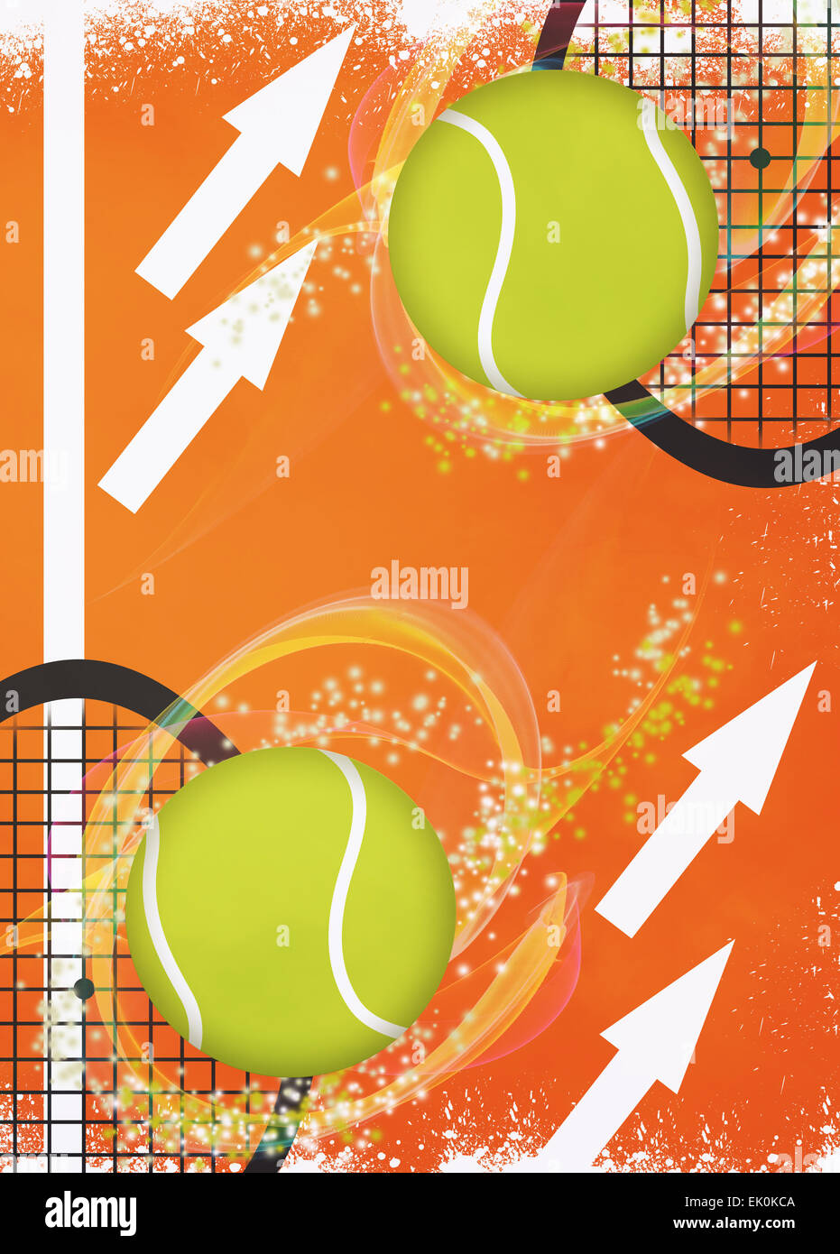 Abstract tennis invitation advert background with empty space Stock ...