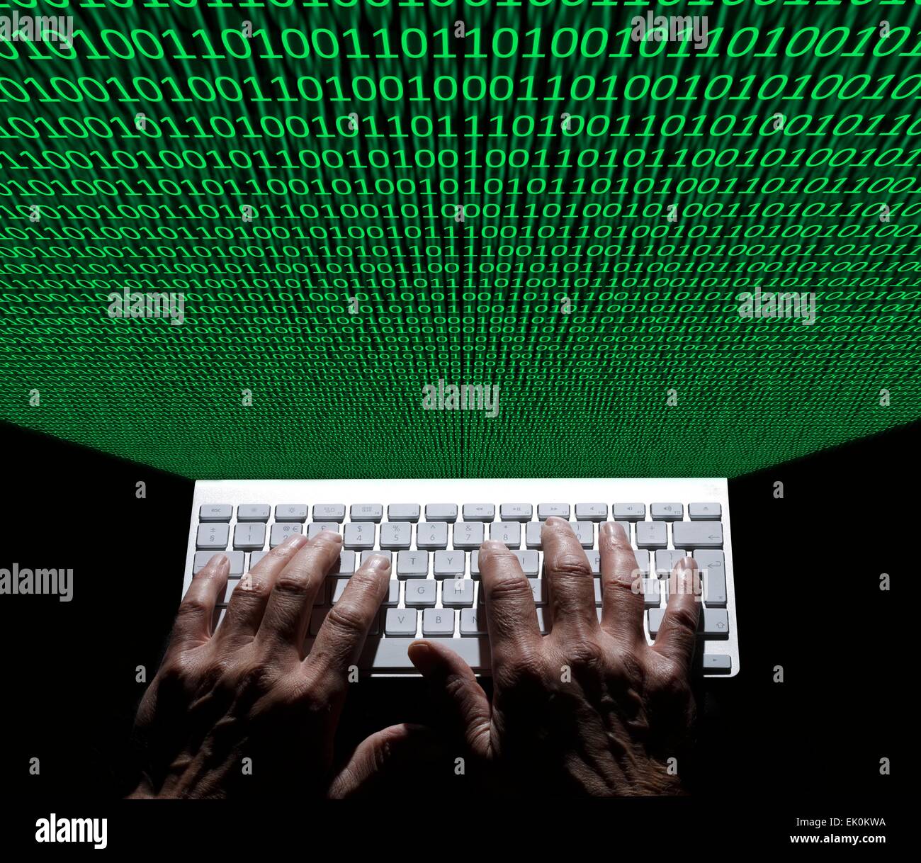 adult, one person, high angle view, high angle, hands, using, computer ...