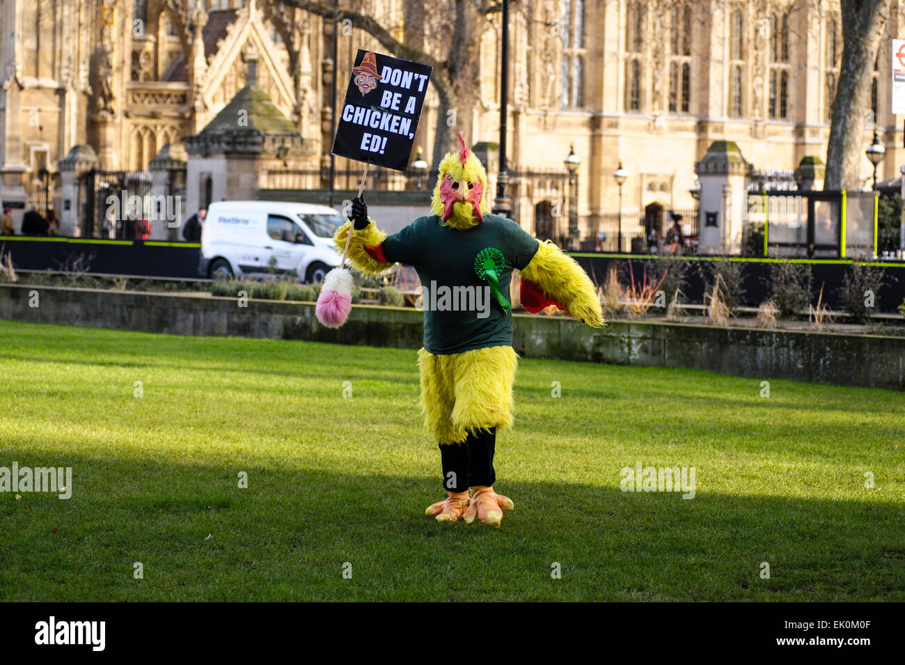 Green Party campaign poster launch on 19/01/2015 at College Green ...