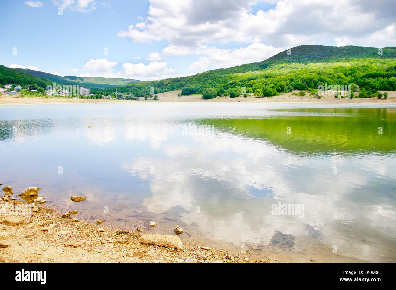 Lake in Crimea Stock Photo - Alamy