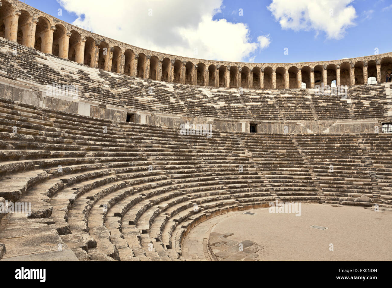 Historic Roman Aspendos theatre near Antalia in Turkey Stock Photo - Alamy