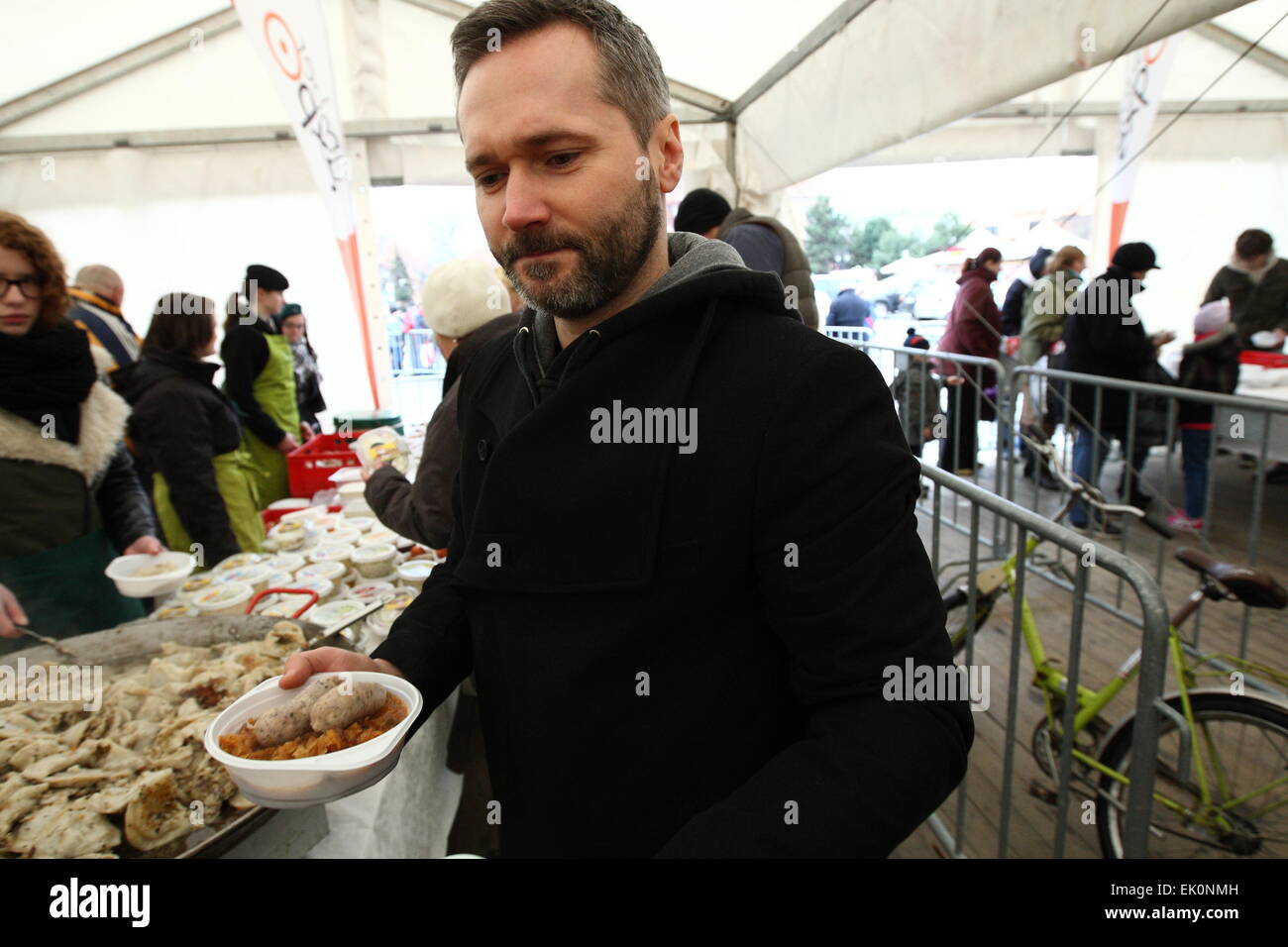 Gdansk, Poland 4th, April 2015 Annual Easter meal for lonely, poor ...