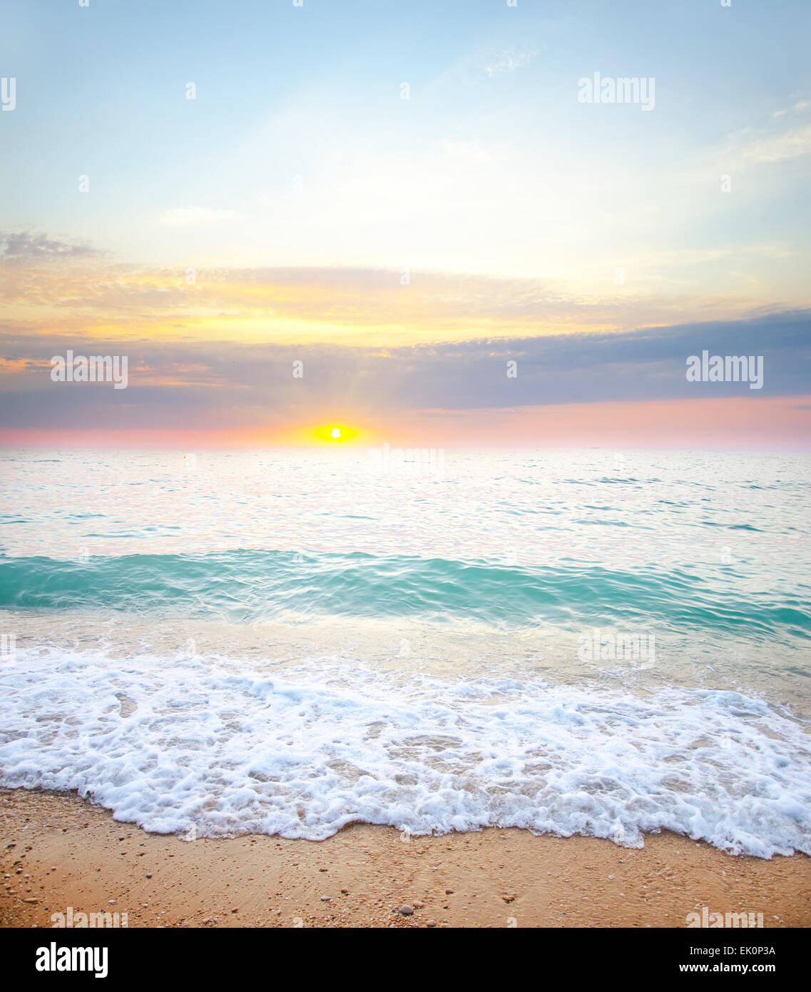 sea and sunset Stock Photo - Alamy