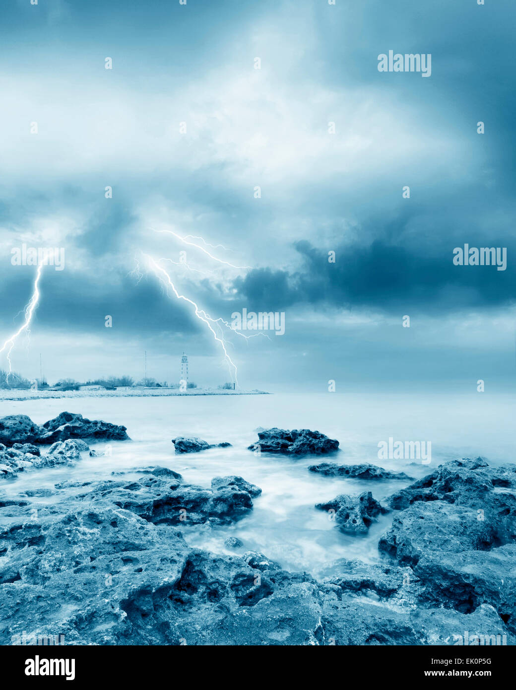 storm on the sea Stock Photo - Alamy