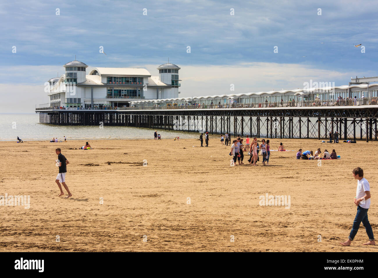 Weston super mare beach hi-res stock photography and images - Alamy