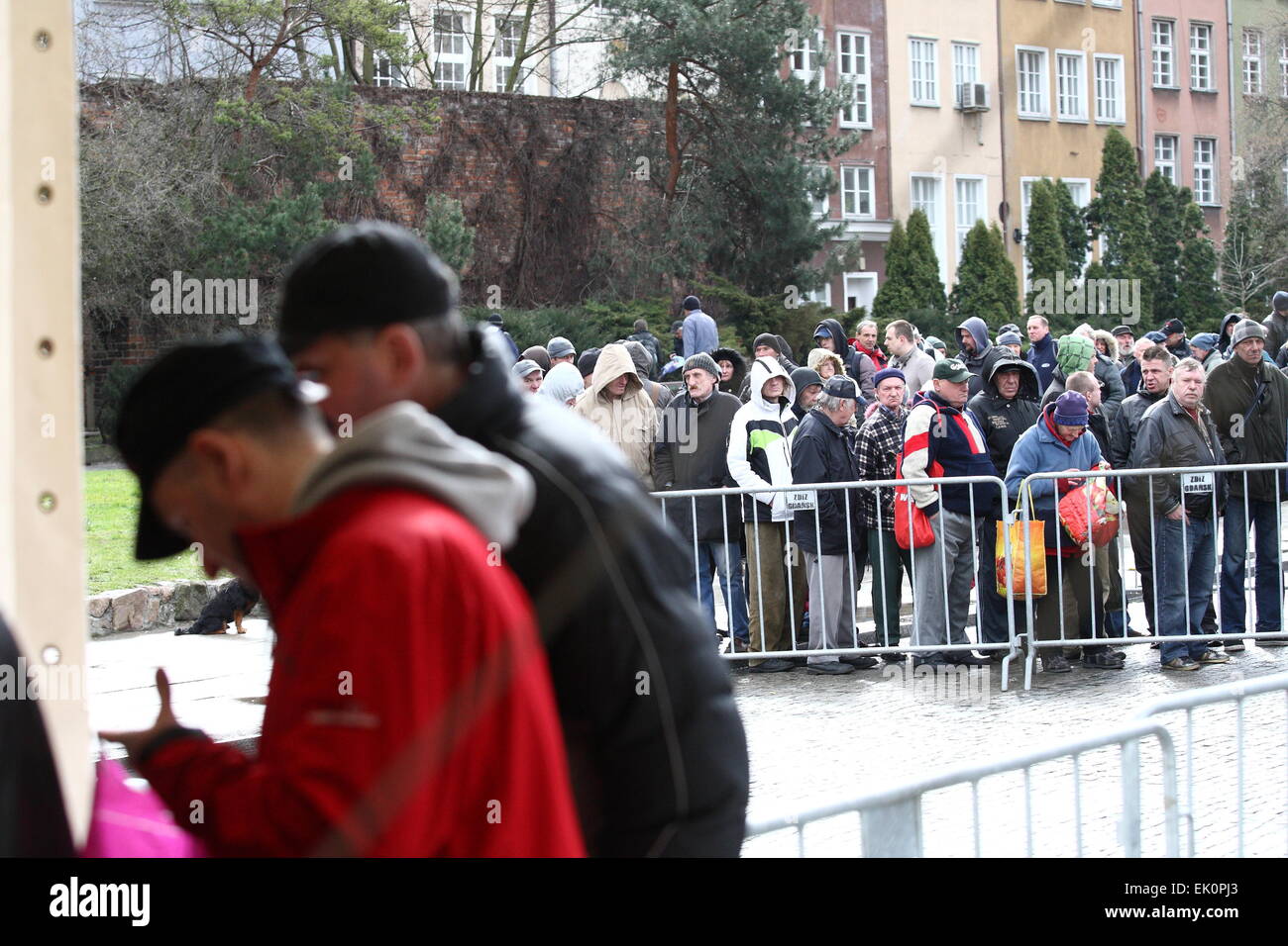 Gdansk, Poland 4th, April 2015 Annual Easter meal for lonely, poor ...
