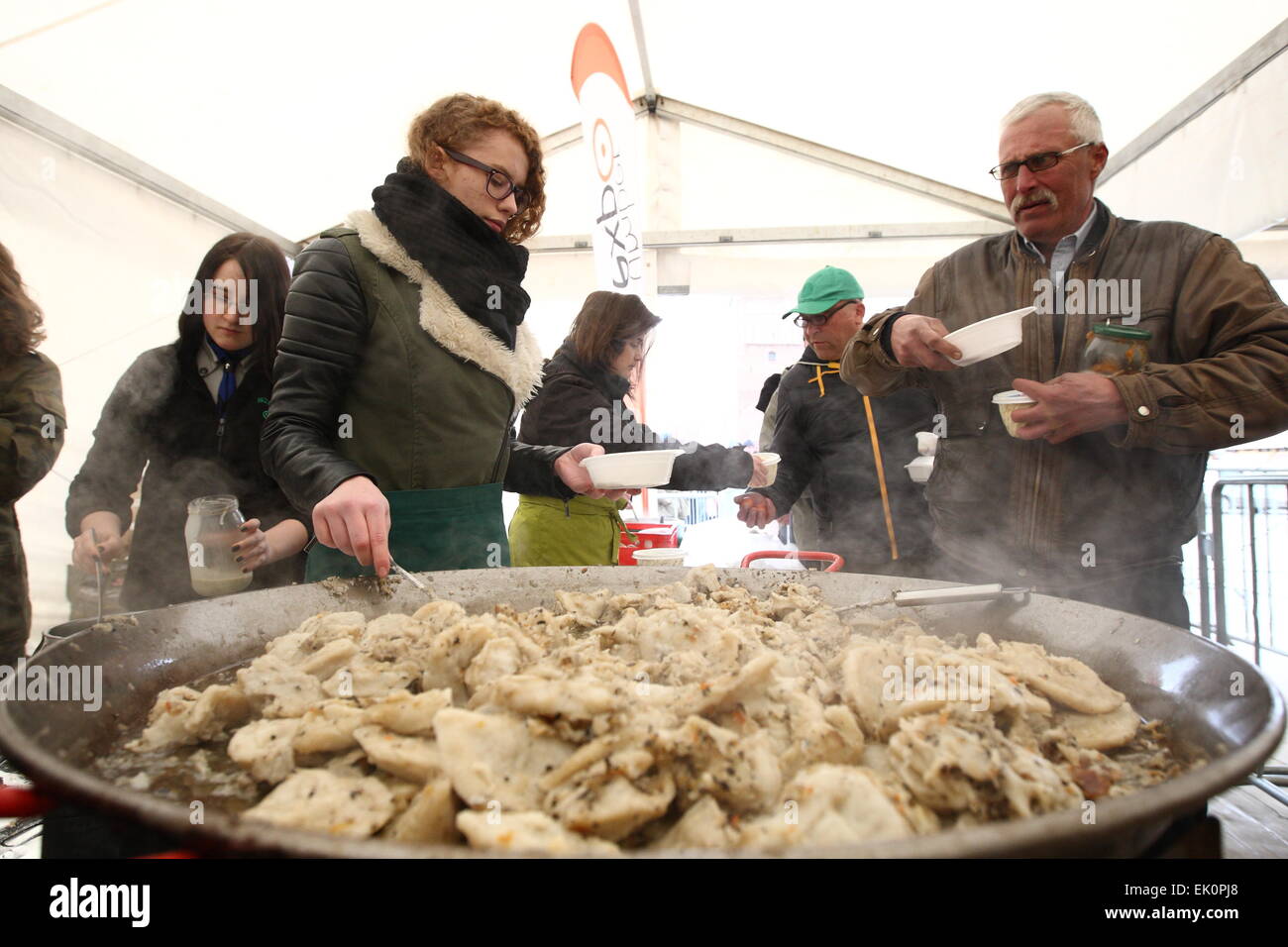 Gdansk, Poland 4th, April 2015 Annual Easter meal for lonely, poor ...