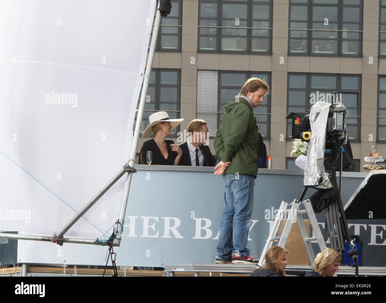 On the set of the movie 'der Nanny' at Mediaspree in Berlin Featuring ...