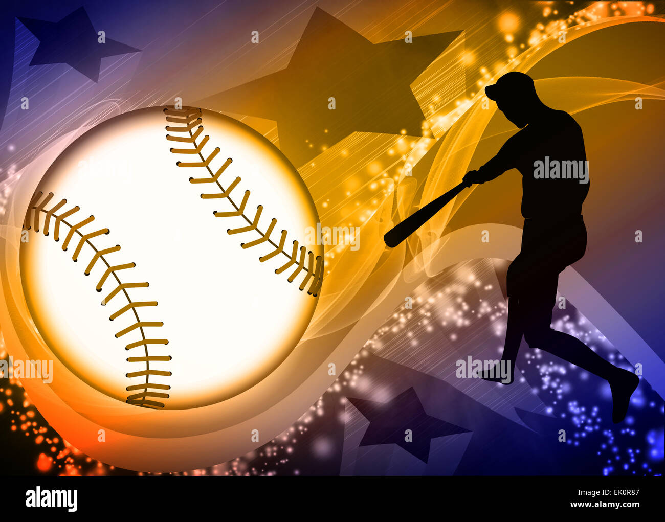 Baseball invitation poster or flyer abstract background with empty ...