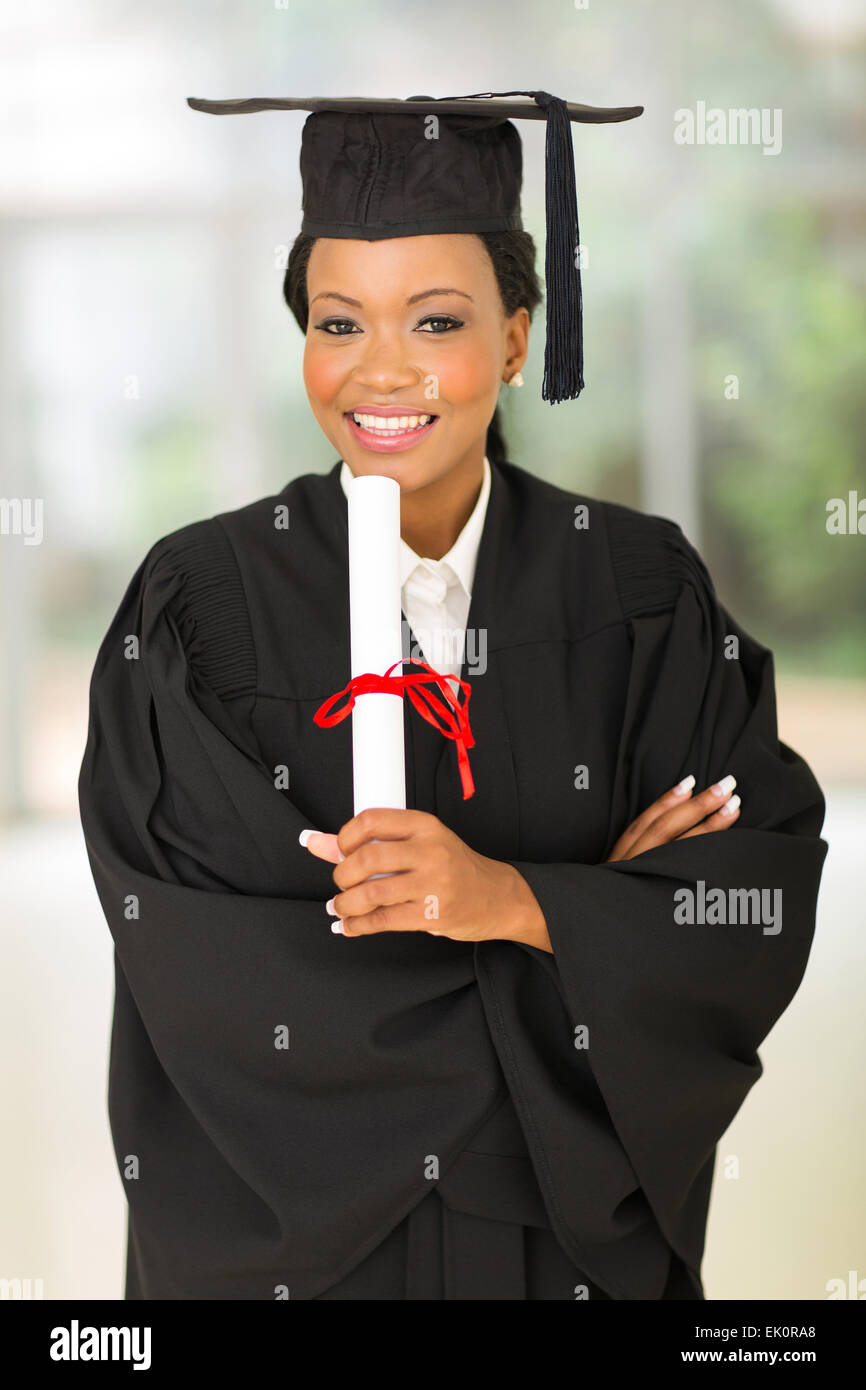 Happy african college graduate looking hi-res stock photography and ...