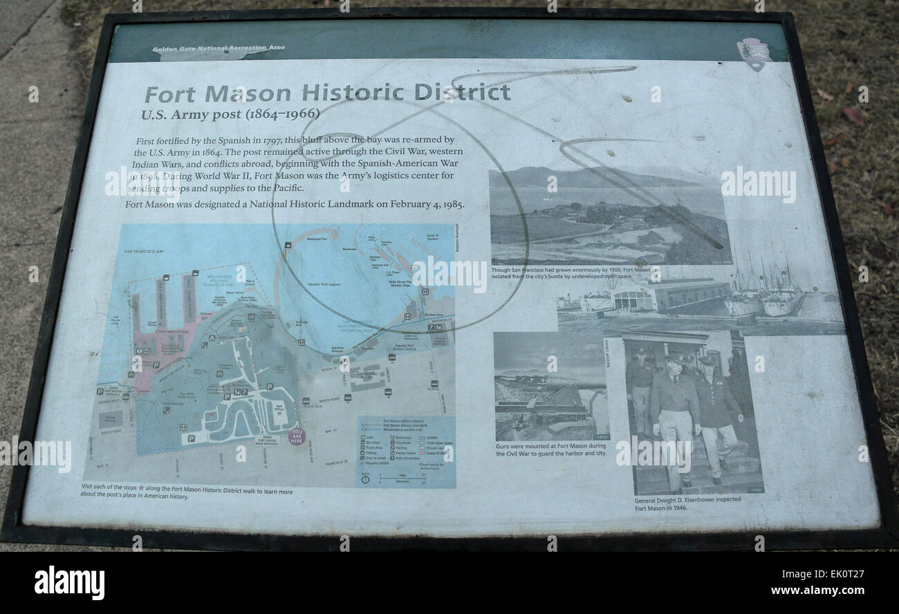 Information board, with archive photographs and location map, outlining ...