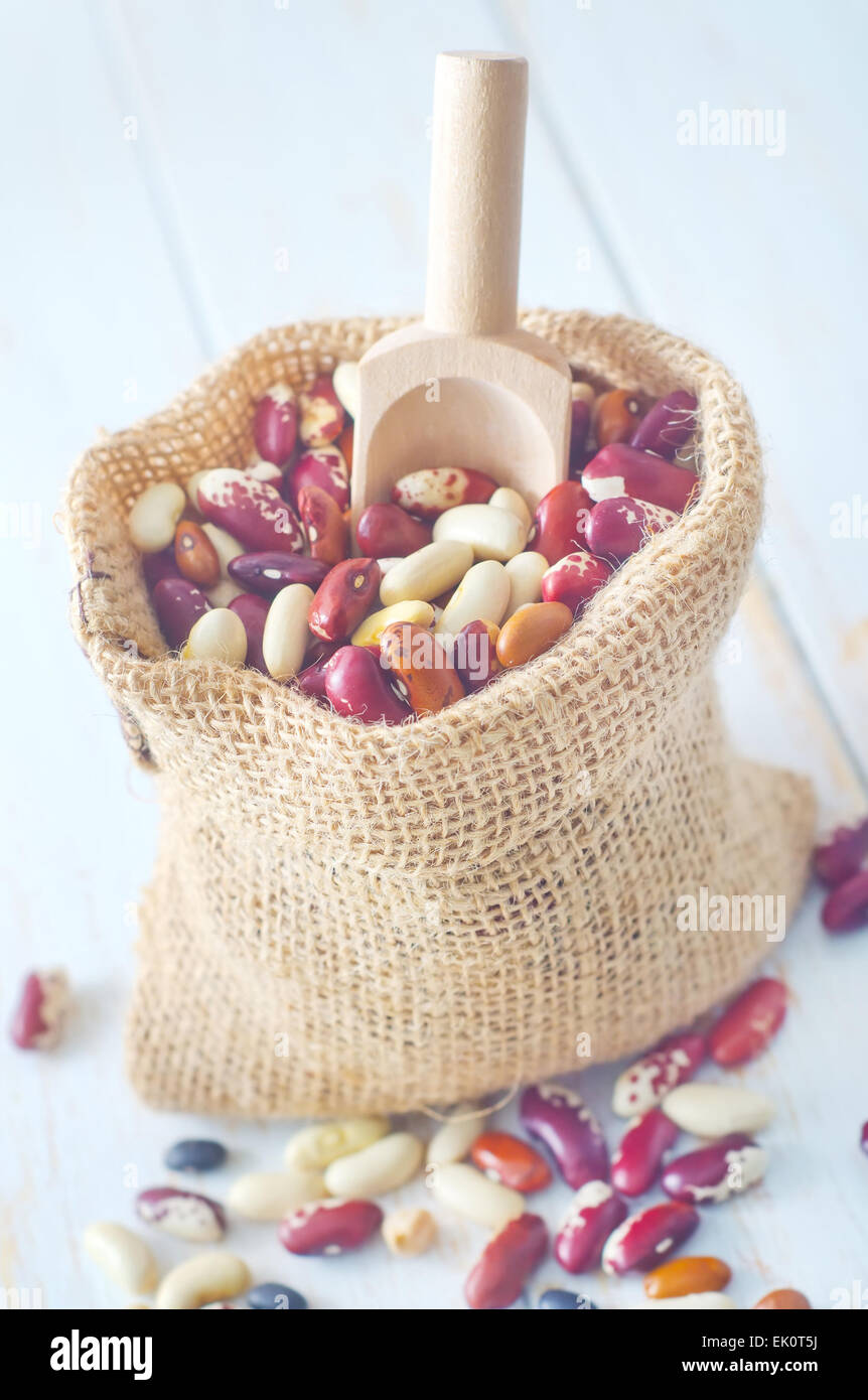 Raw color beans Stock Photo - Alamy