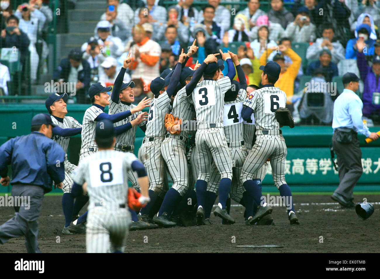 Hyogo, Japan. 1st Apr, 2015. Tsuruga Kehi team group Baseball : Tsuruga ...