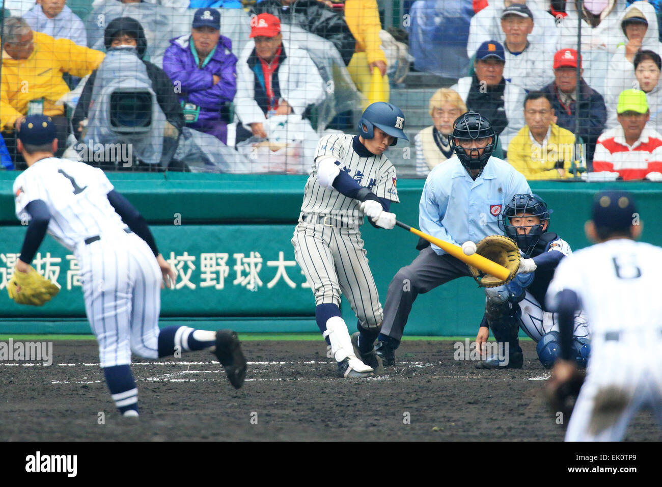 Hyogo, Japan. 1st Apr, 2015. Ryo Shinohara (Tsuruga Kehi) Baseball ...