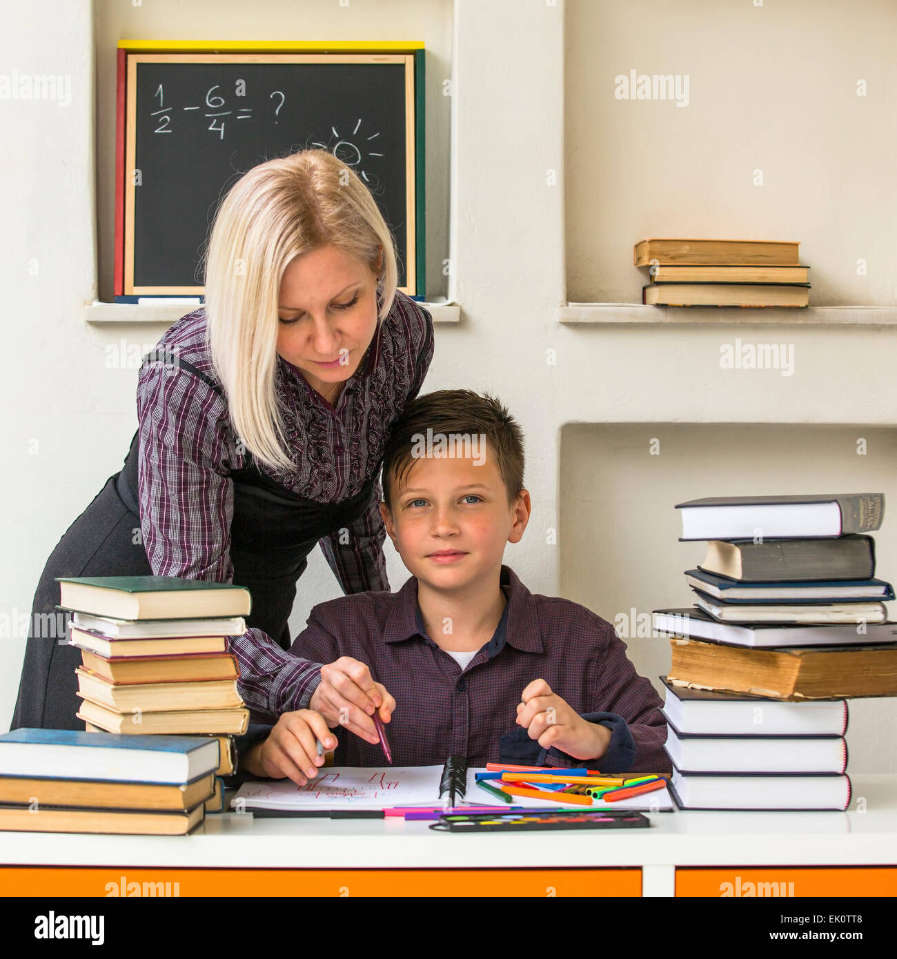 Adult tutor hi-res stock photography and images - Alamy