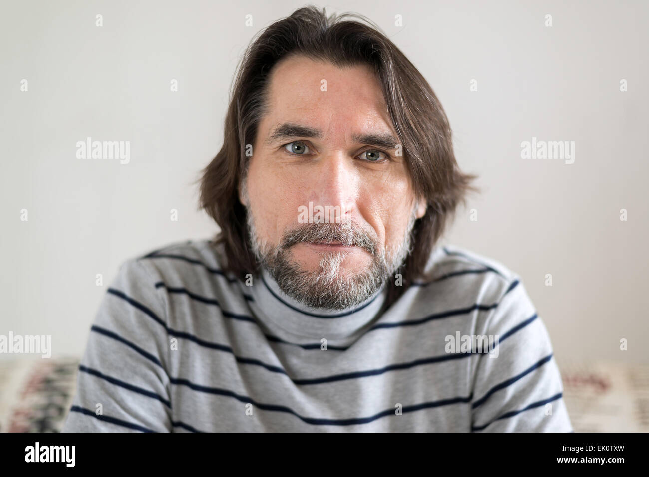 Portrait of a bearded middle aged men Stock Photo - Alamy