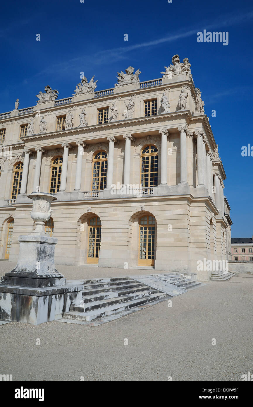 Outside view of Famous palace Versailles Stock Photo - Alamy