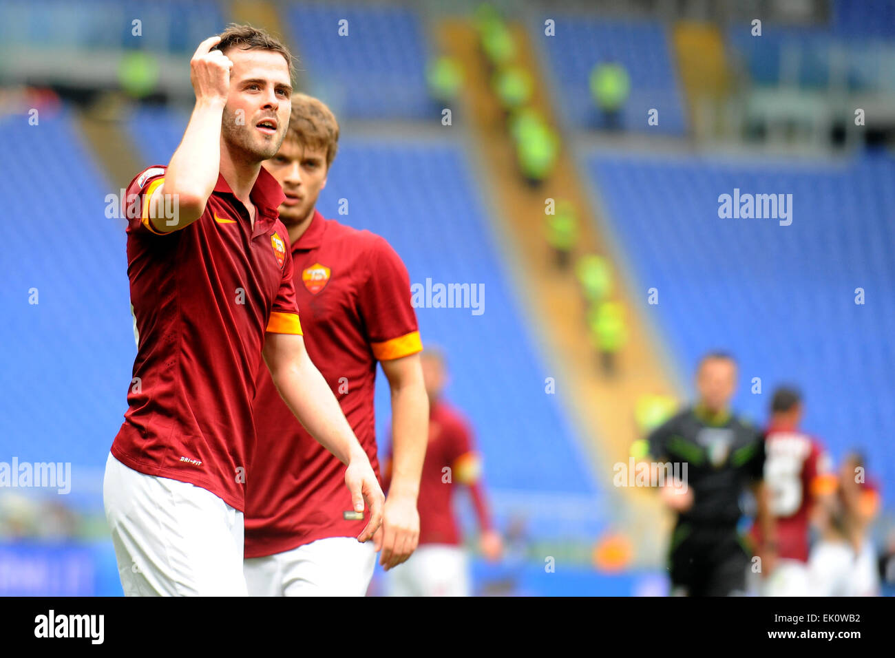 Rome, Italy. 04th Apr, 2015. Serie A Football. Roma versus Napoli ...