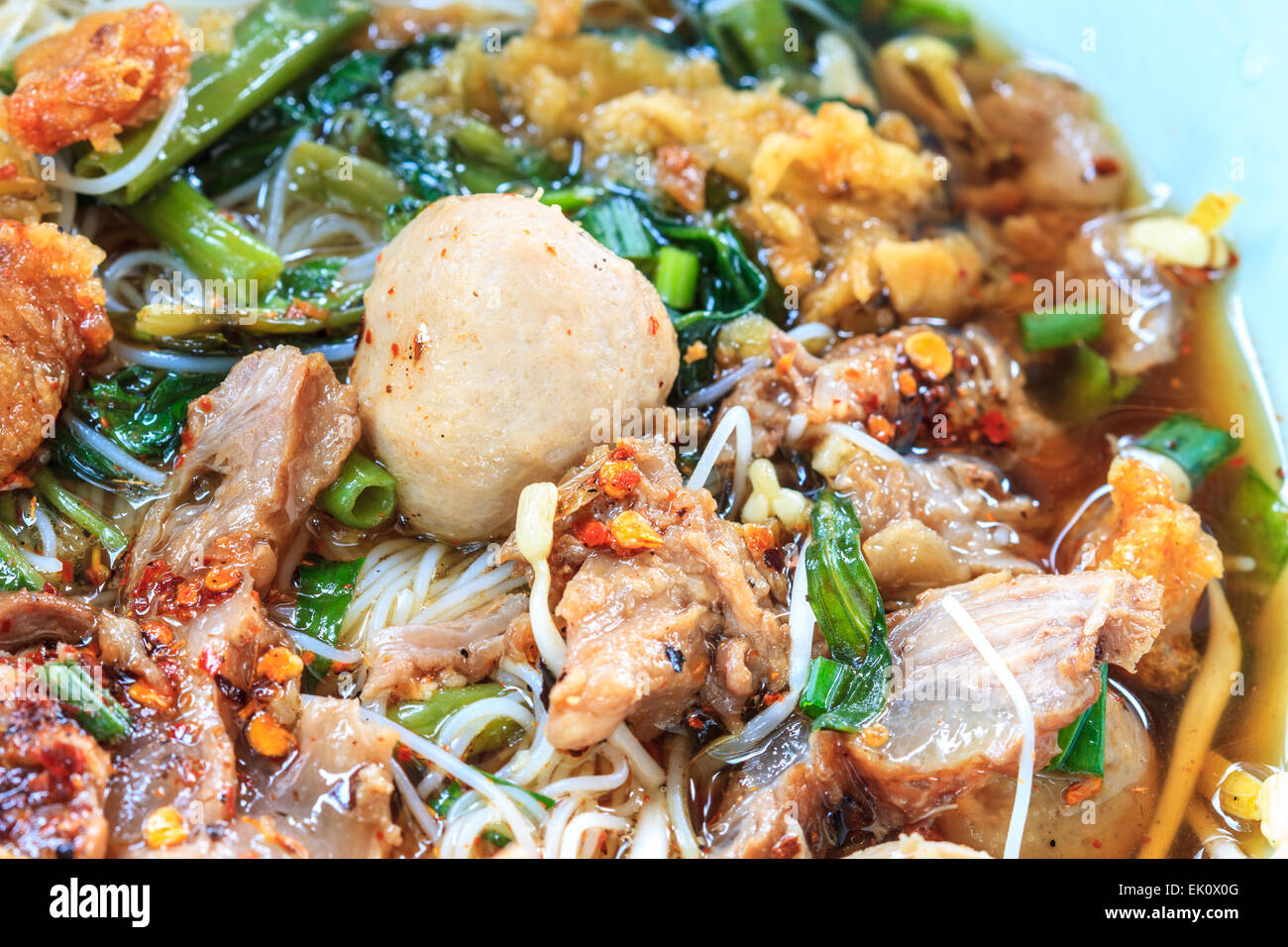 Thai Noodle small line , Thailand Food , lunch Stock Photo - Alamy
