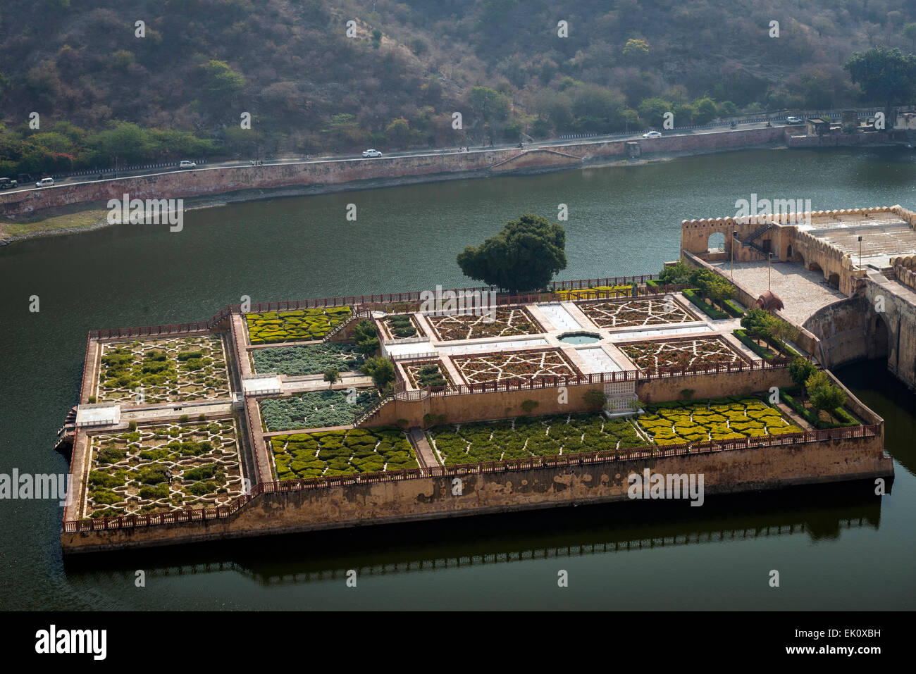 Formal indian garden on lake hi-res stock photography and images - Alamy