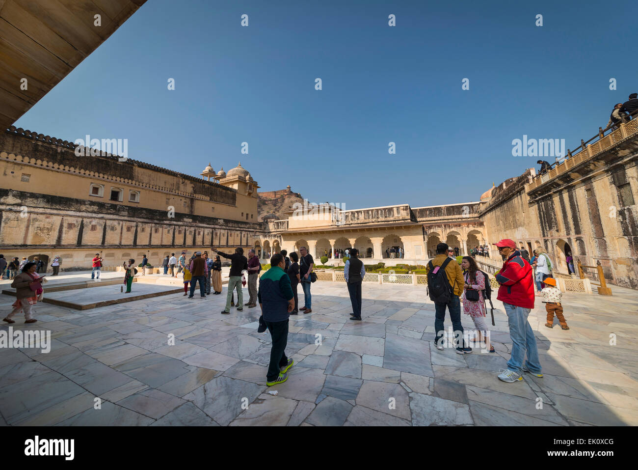 Courtyard of amber fort rajasthan india hi-res stock photography and ...