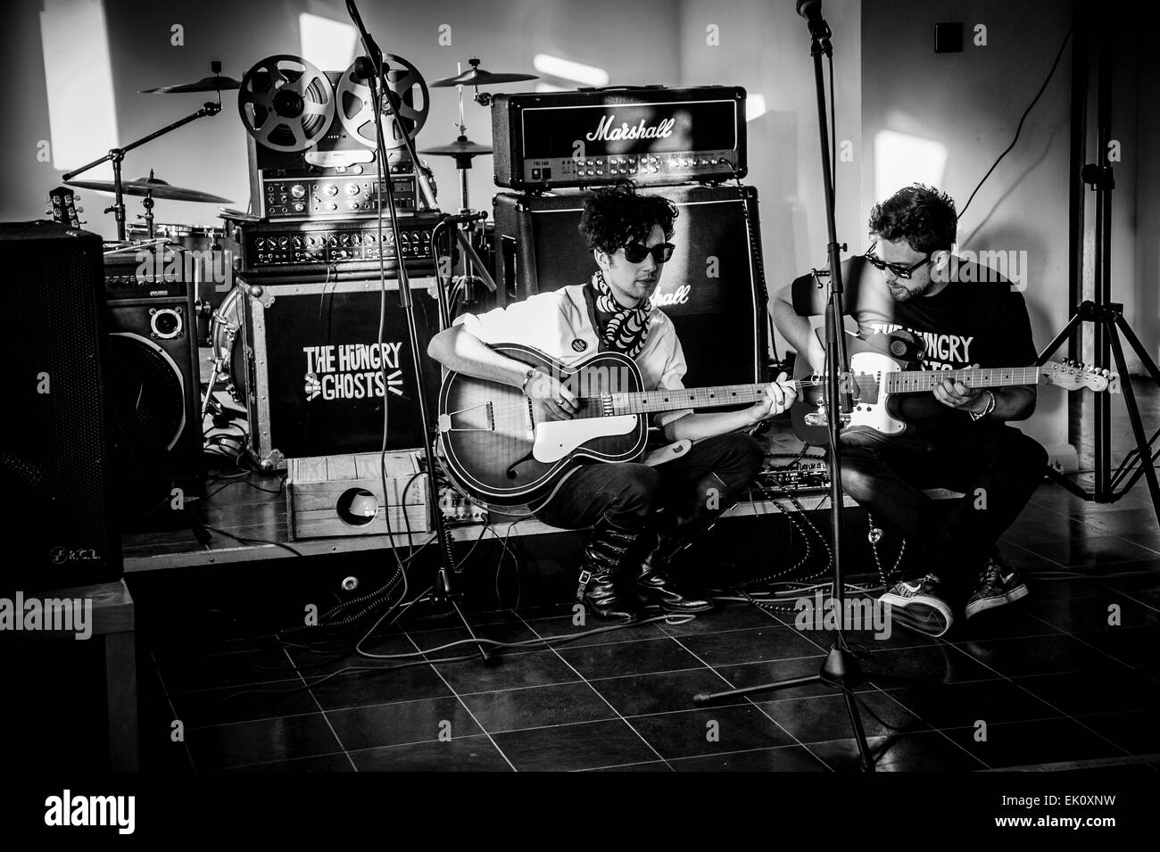 Rock band black and white hi-res stock photography and images - Alamy