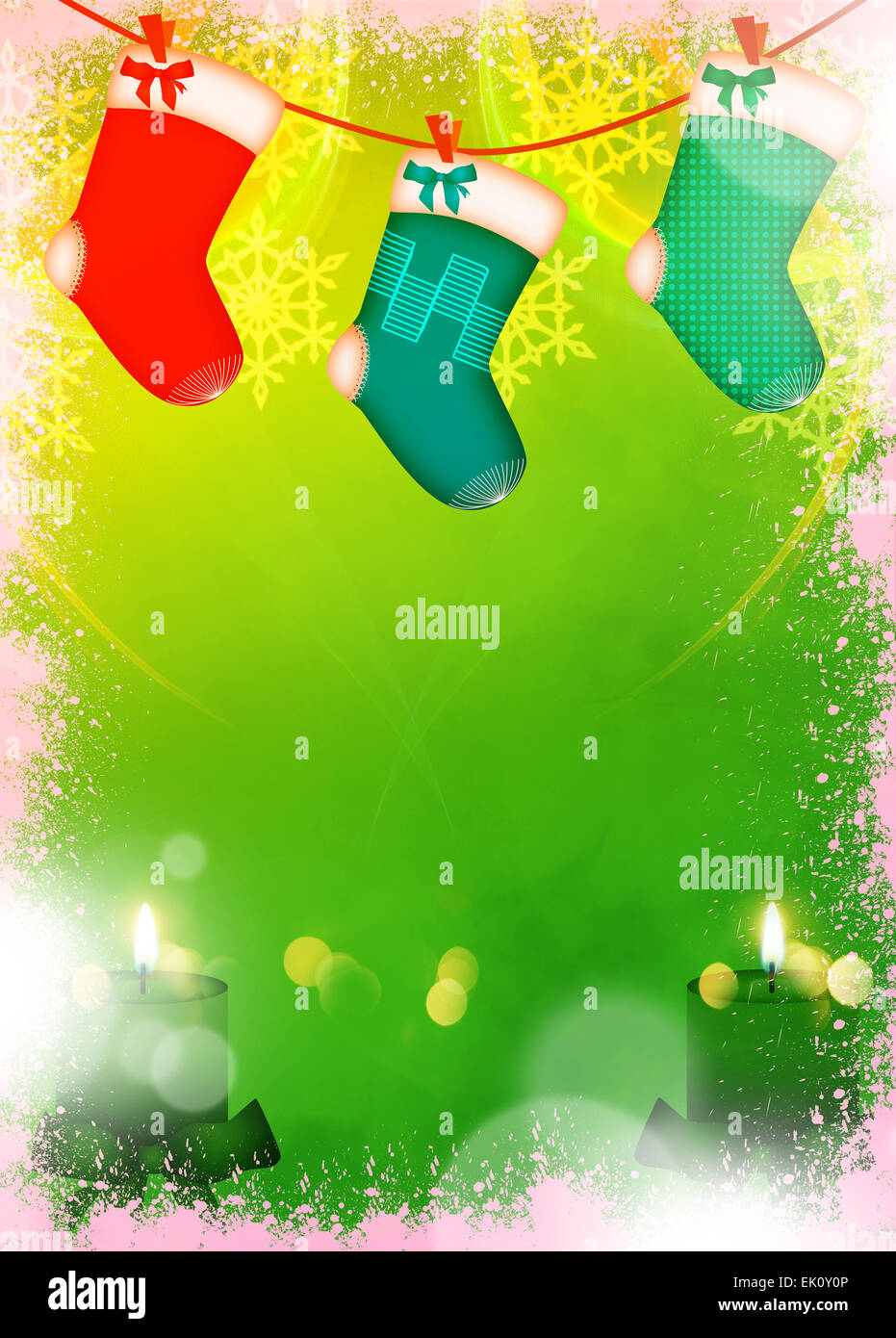 Advent or christmas advert poster or flyer background with empty space ...