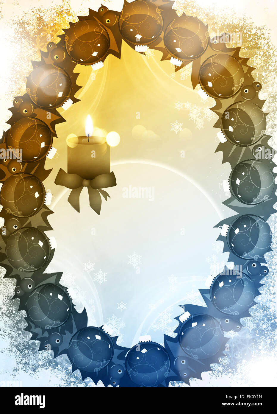 Advent or christmas advert poster or flyer background with empty space ...