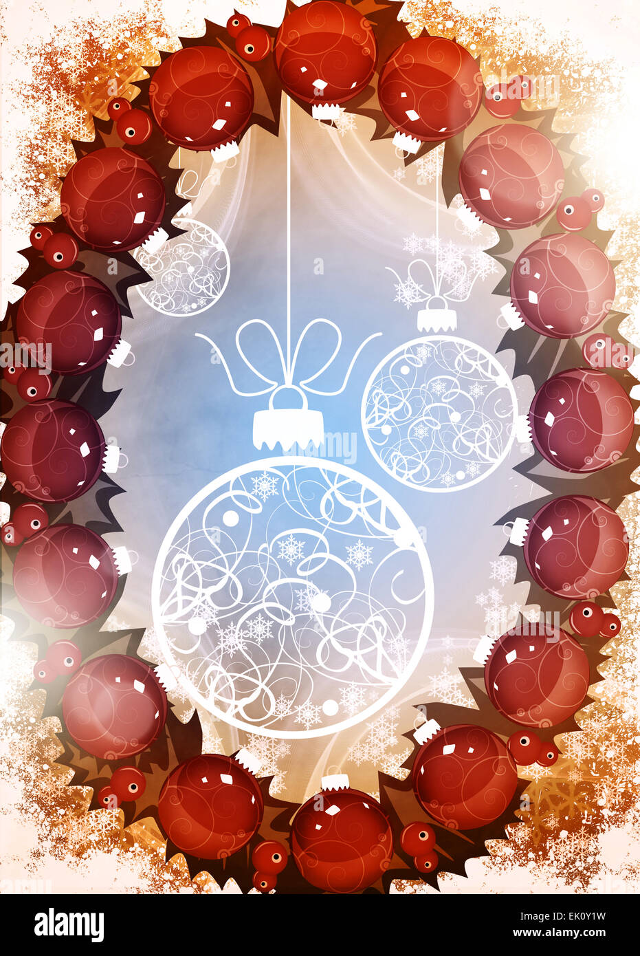 Advent or christmas advert poster or flyer background with empty space ...