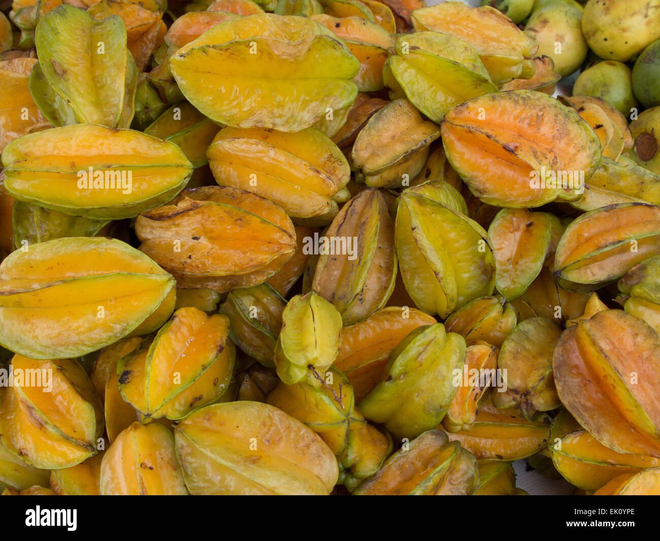 Star fruit, Averrhoa carambola in a Costa Rican market Stock Photo - Alamy
