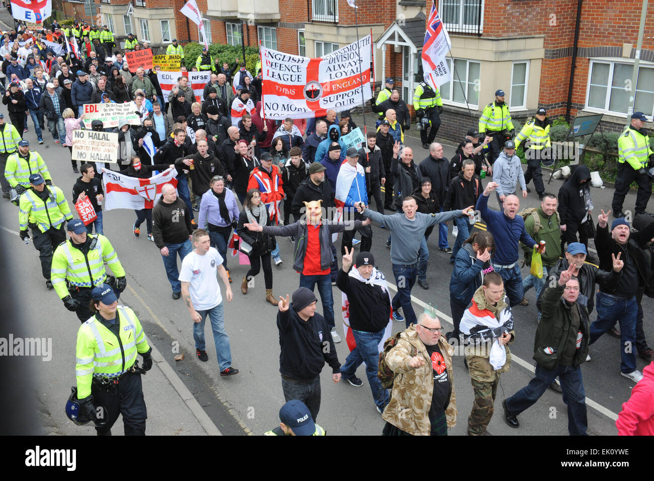 English defence league flag hi-res stock photography and images - Alamy