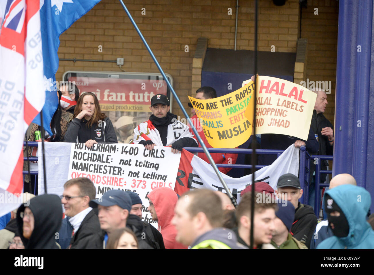 English defence league flag hi-res stock photography and images - Alamy