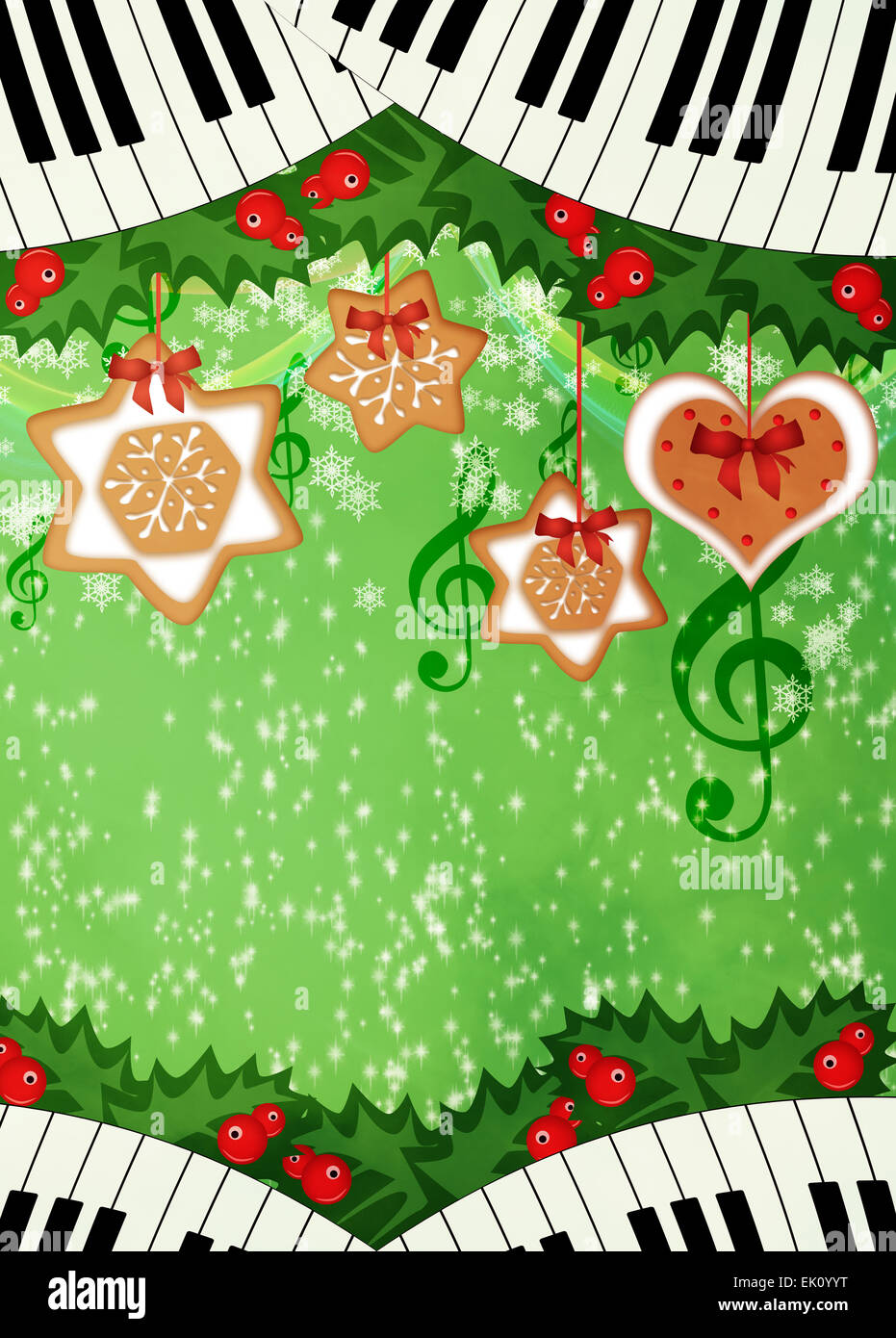 Advent or christmas music concenrt advert poster or flyer background ...