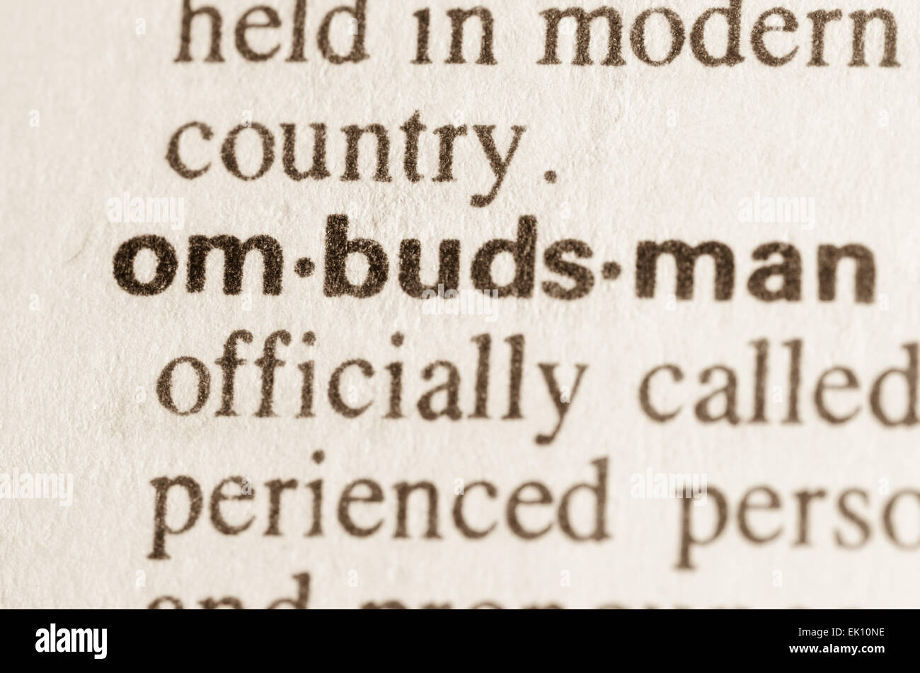 Ombudsman hi-res stock photography and images - Alamy
